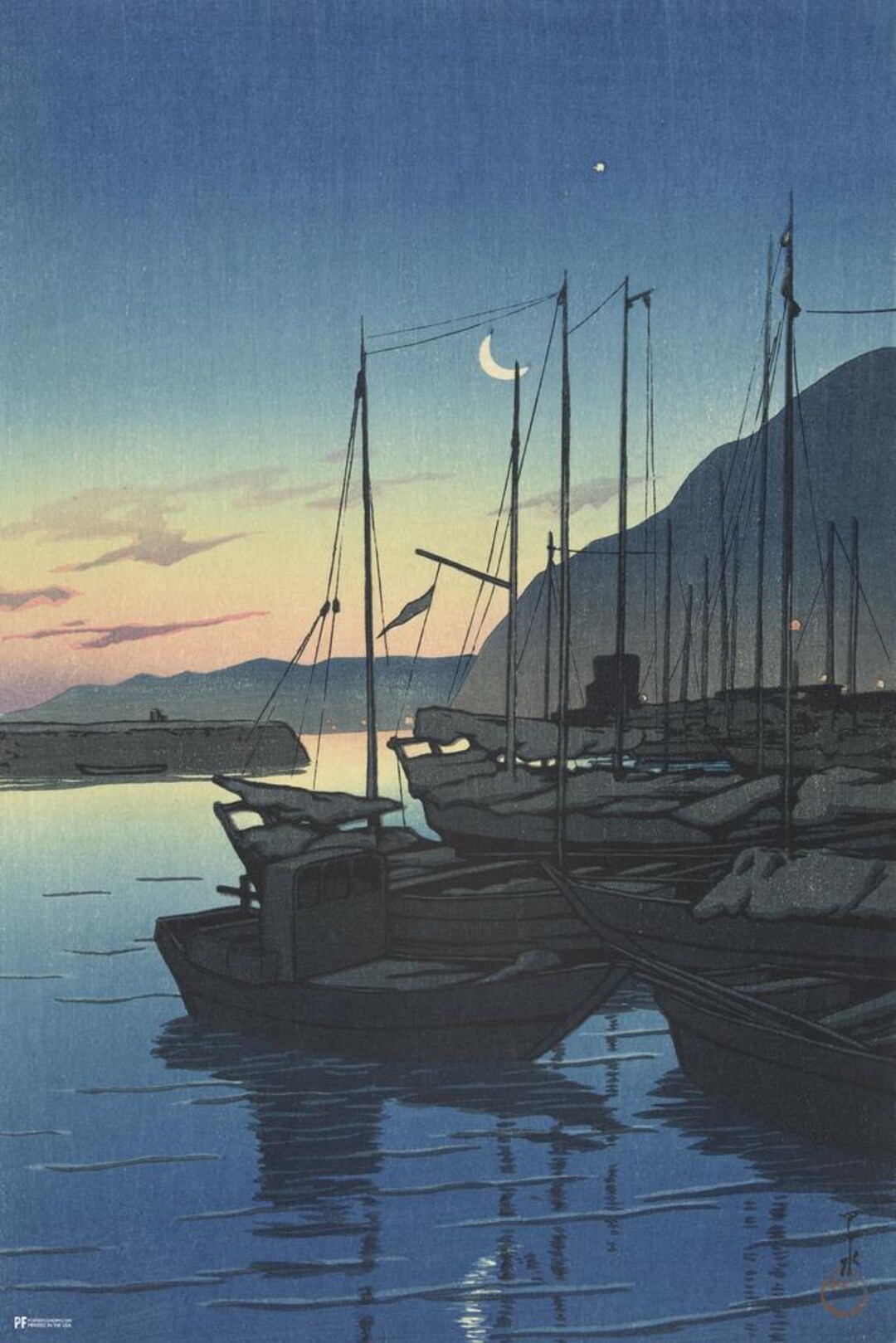 Morning in Beppu Hasui Kawase Japanese Painting Art Print Poster 16x24 ...