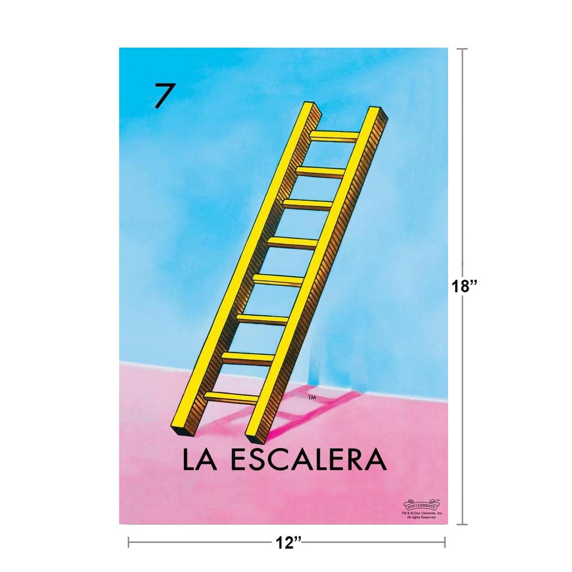 07 La Escalera Ladder Loteria Card Mexican Bingo Lottery Cool Wall Art ...