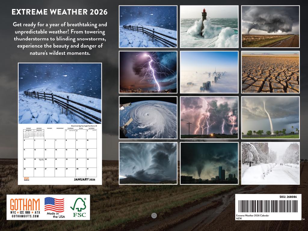 2026 Tornado Storm Calendar | American Made Wall Art - Etsy