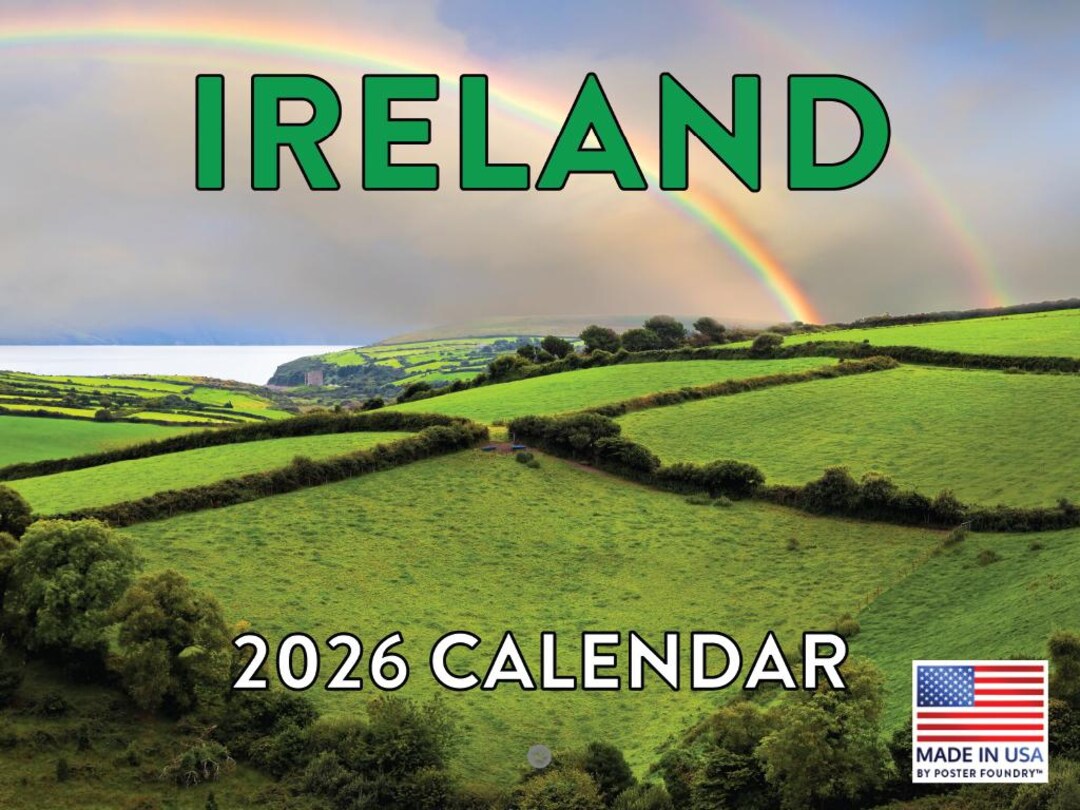 Ireland Calendar 2026 Irish Gifts Monthly Wall Calender 12 Month ...