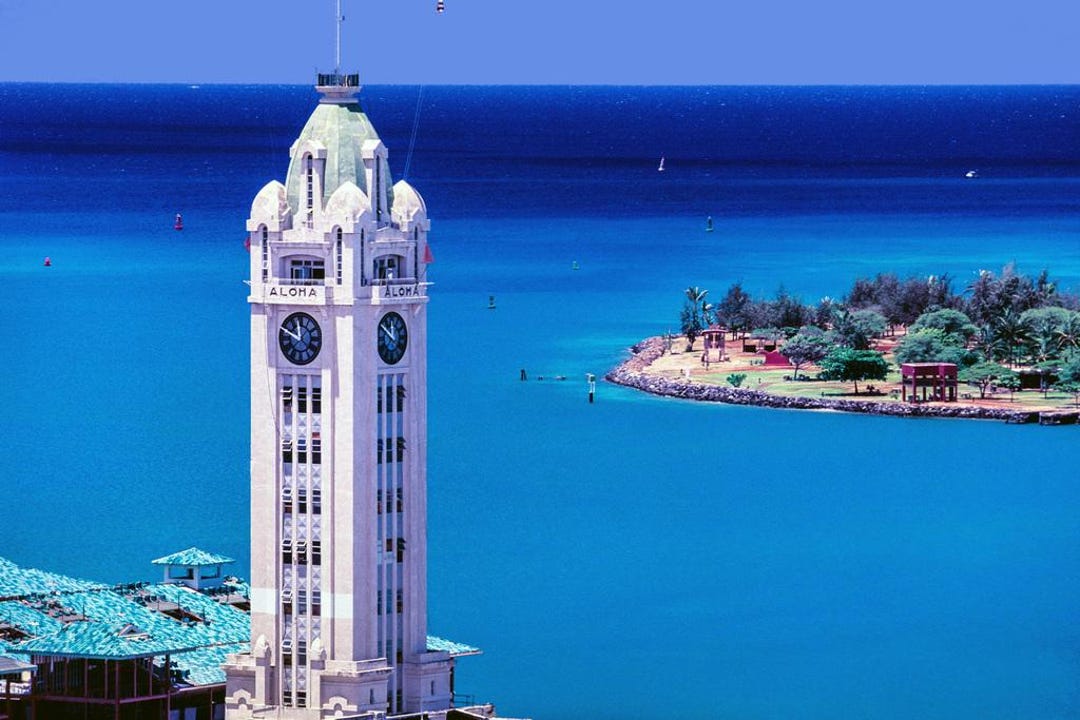 Aloha Tower Lighthouse, Honolulu Photo Print - Cool Wall Art (18x12) - Etsy