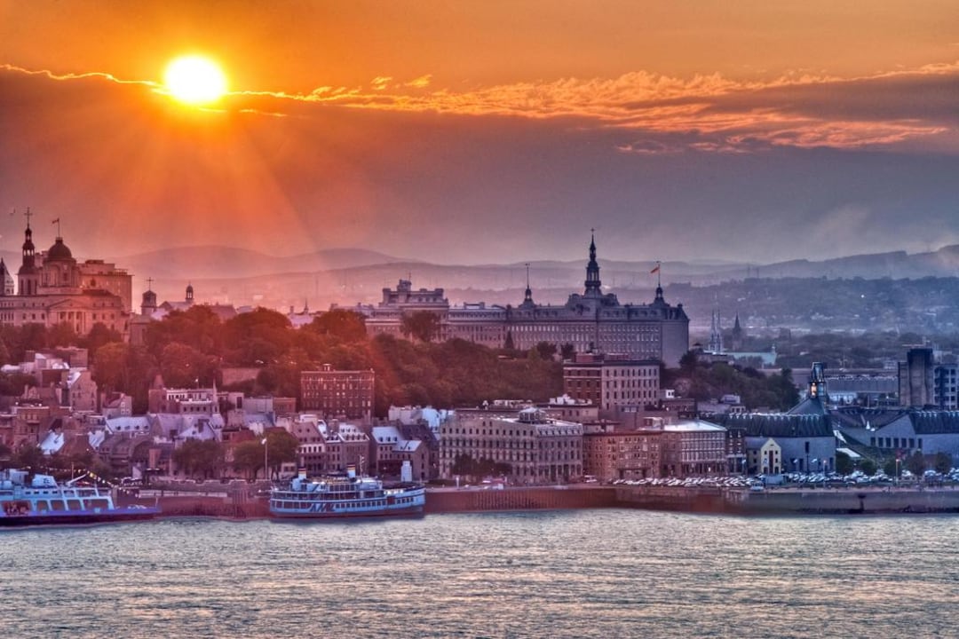 Quebec City Sunset Waterfront Photo Art Print Poster (18x12) - Etsy