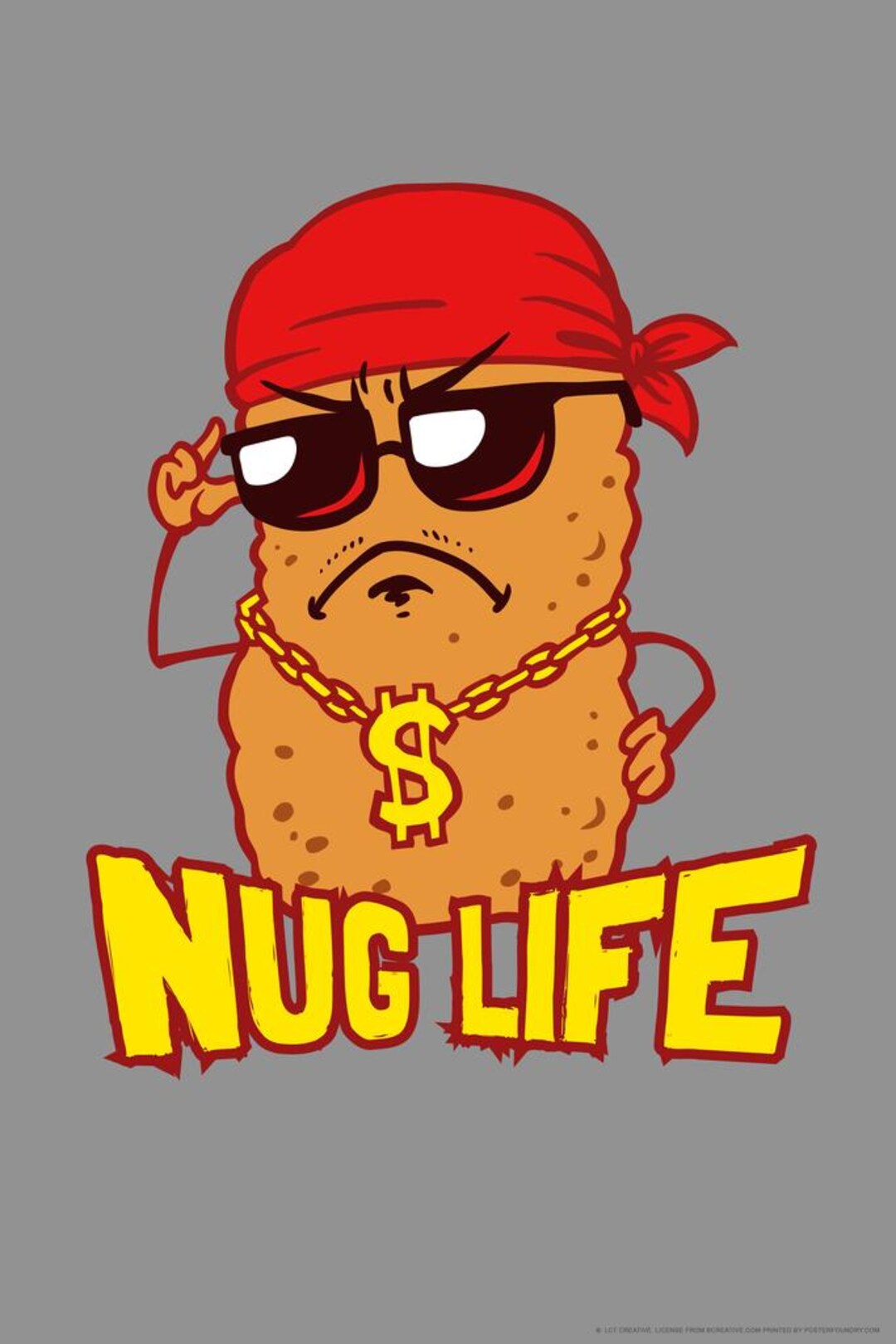 Nug Life Chicken Nugget Art Print Poster (12x18) - Etsy