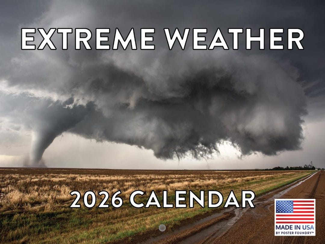 2026 Tornado Storm Calendar | American Made Wall Art - Etsy