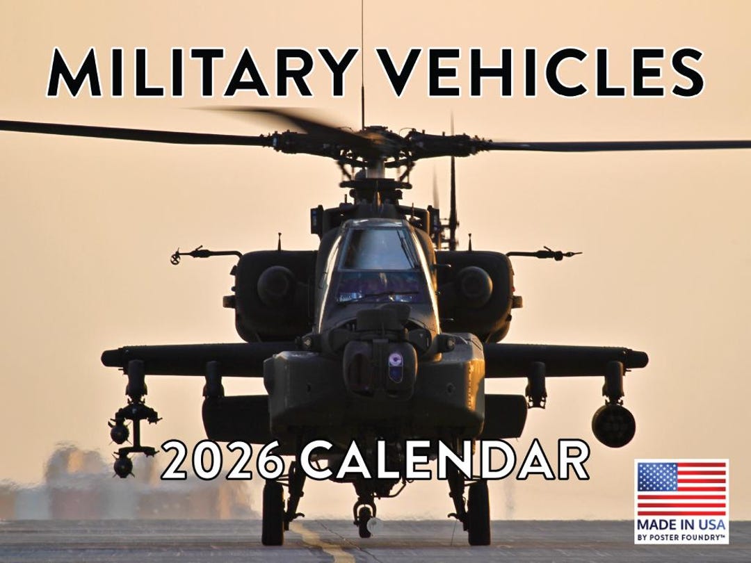 2026 Military Vehicles Calendar | Navy, Marine, Army | Made in USA - Etsy
