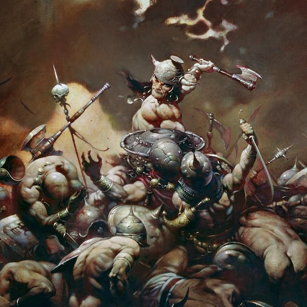 Conan Frank Frazetta - Etsy