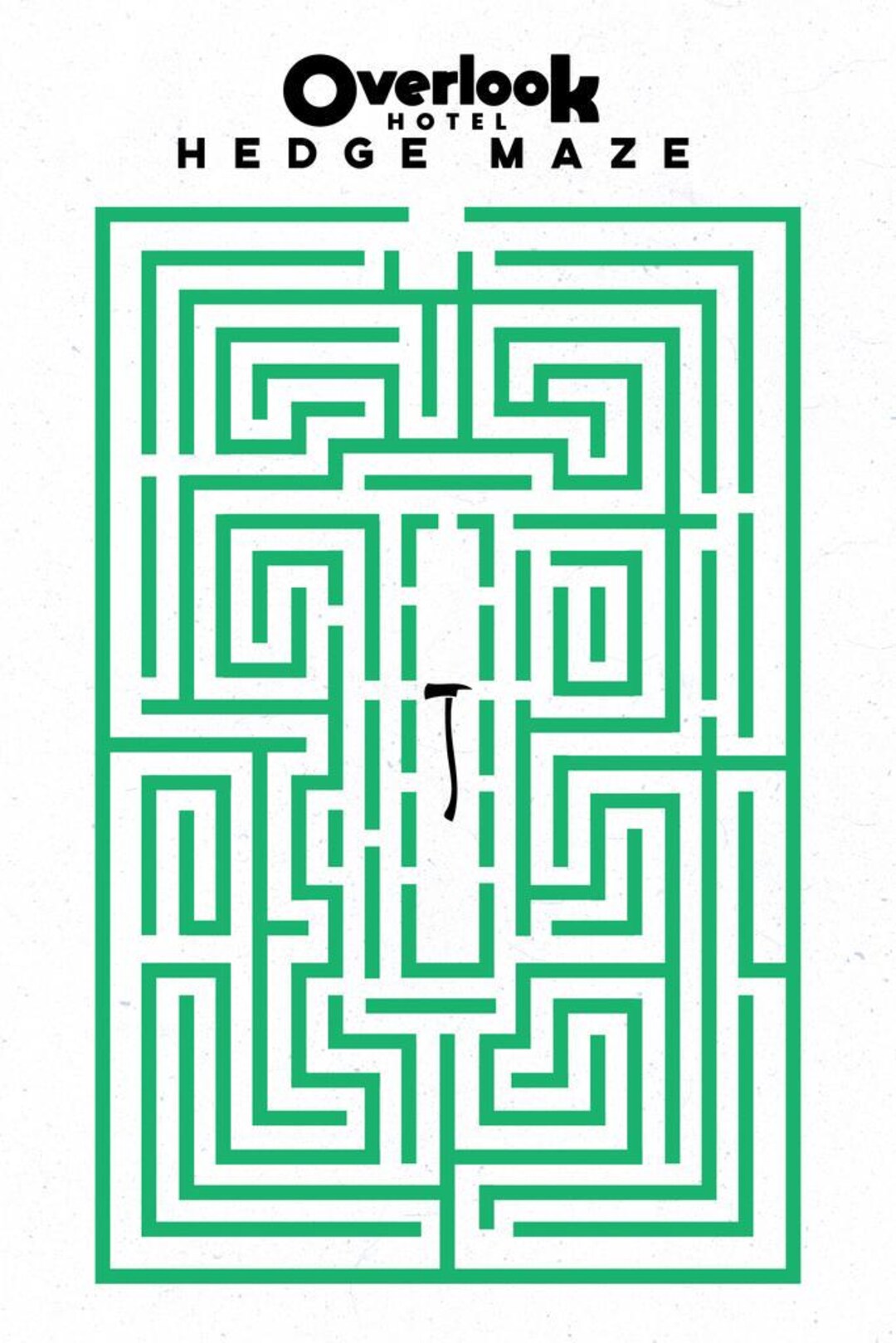 Overlook Hotel Hedge Maze Map Game Activity Retro Classic Horror Movie ...
