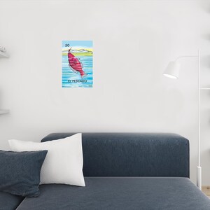 50 El Pescado Fish Loteria Card Mexican Bingo Lottery Poster 12x18 - Etsy