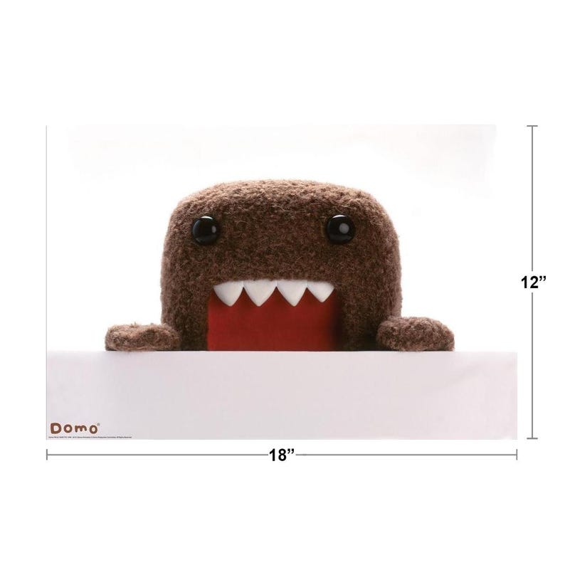 Domo Peeking Plush Funny Cute Cool Wall Art Print Poster - Etsy