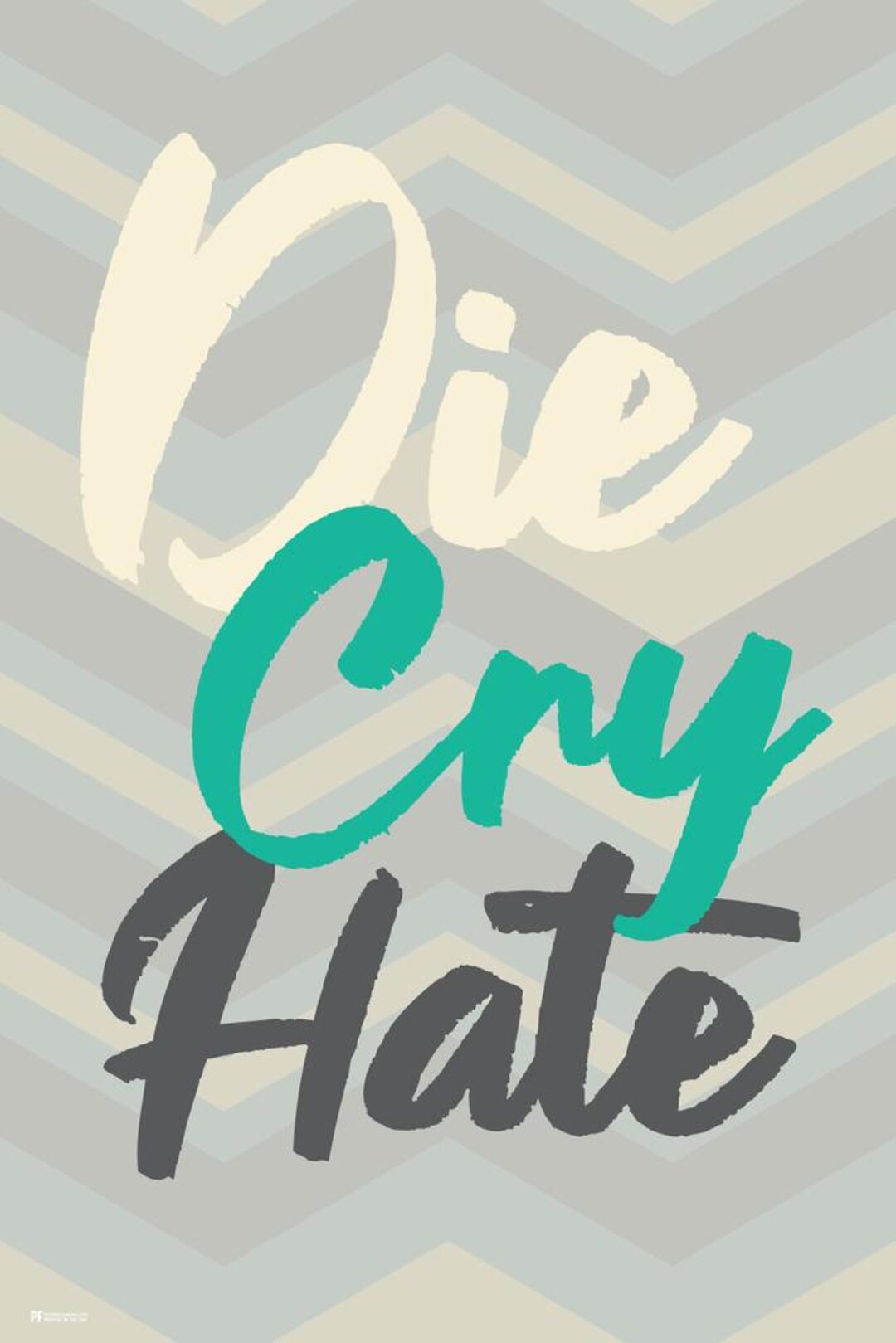 Die Cry Hate Sarcastic Home Decor Funny Bedroom Art Print Poster 12x18 ...