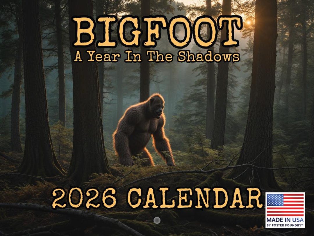 Bigfoot Calendar 2026 Monthly Wall Calender 12 Month | American Made in ...