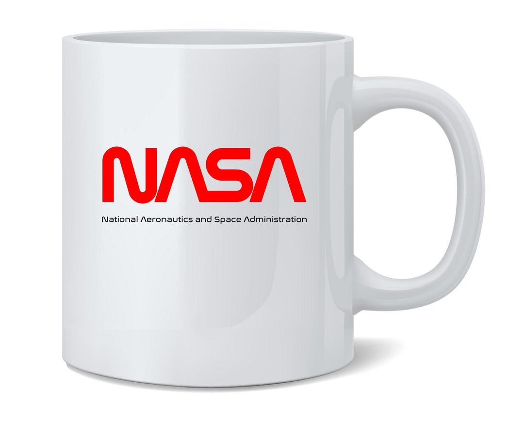 NASA Worm Logo Vintage Retro Graphic 80s Mug 12oz - Etsy