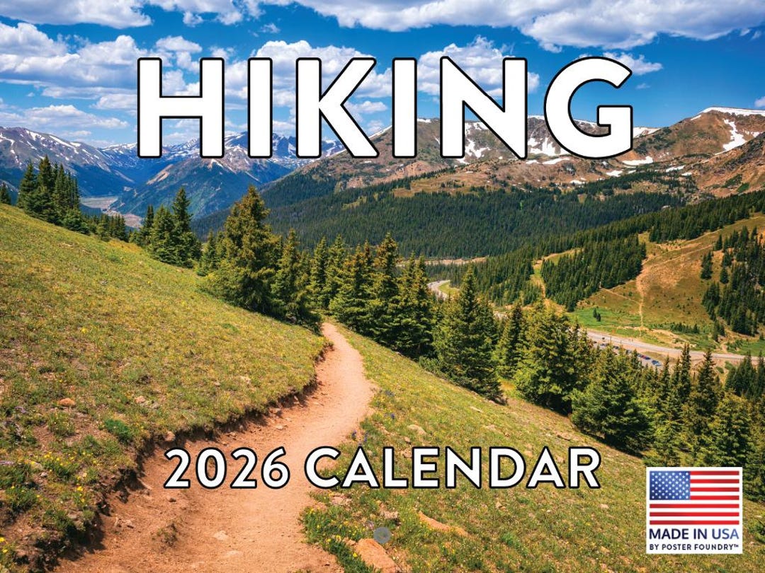 Hiking Calendar 2026 Trails Monthly Wall Calender 12 Month | American ...
