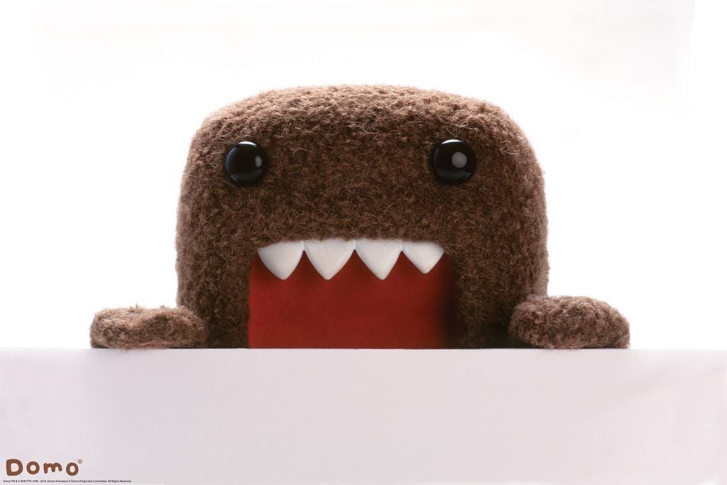 Domo Peeking Plush Funny Cute Cool Wall Art Print Poster - Etsy