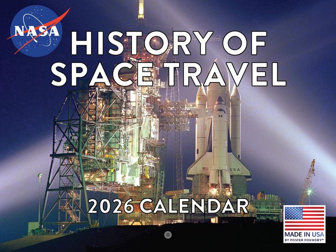 Space Travel NASA 2026 Wall Calendar | Made in USA - Etsy
