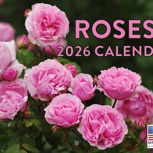 Rose Calendar 2026 Monthly Wall Calender 12 Month | American Made in ...