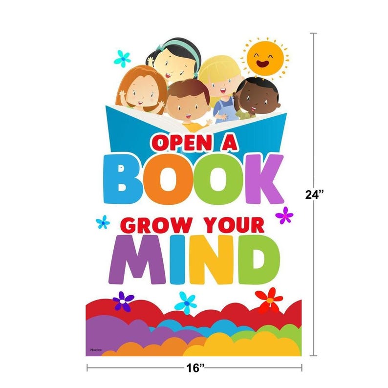 Classroom Library Poster | Rainbow Reading Decor (16x24) - Etsy