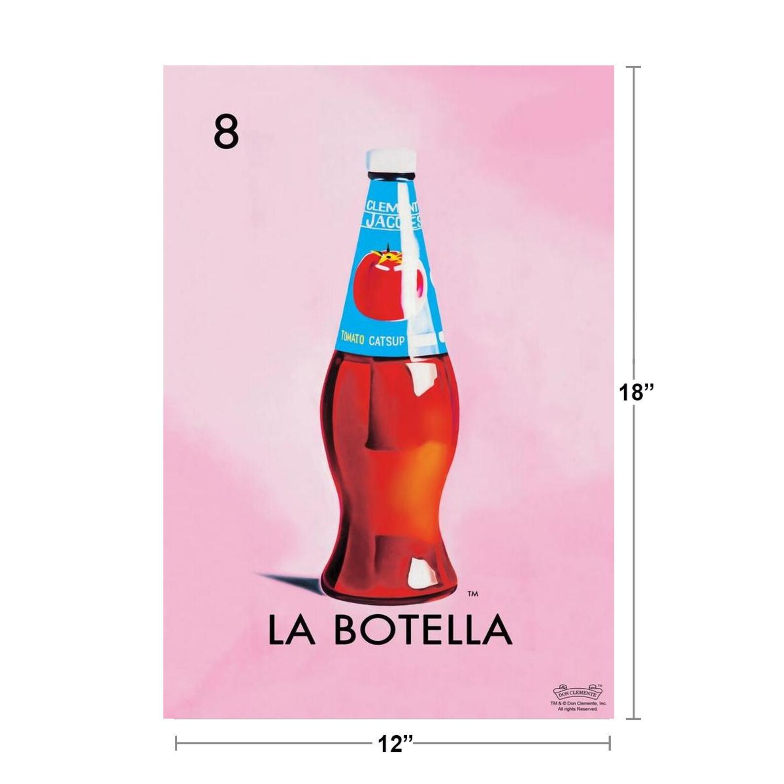 08 La Botella Bottle Loteria Card Mexican Bingo Lottery Cool Wall Art ...