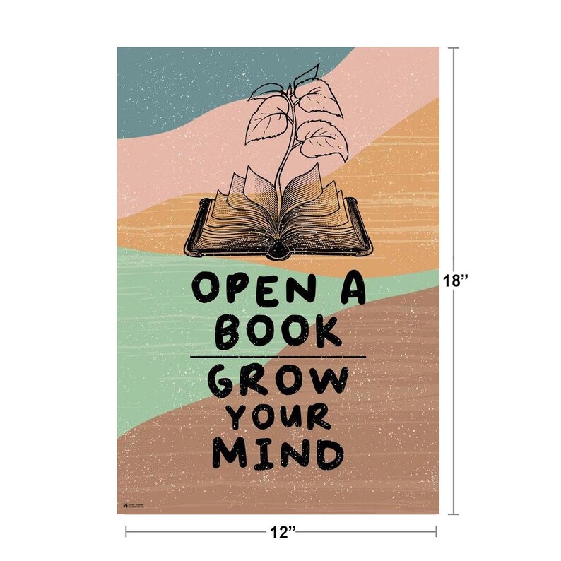 Reading Posters for Library Book Classroom Decor Art Print Poster 12x18 ...