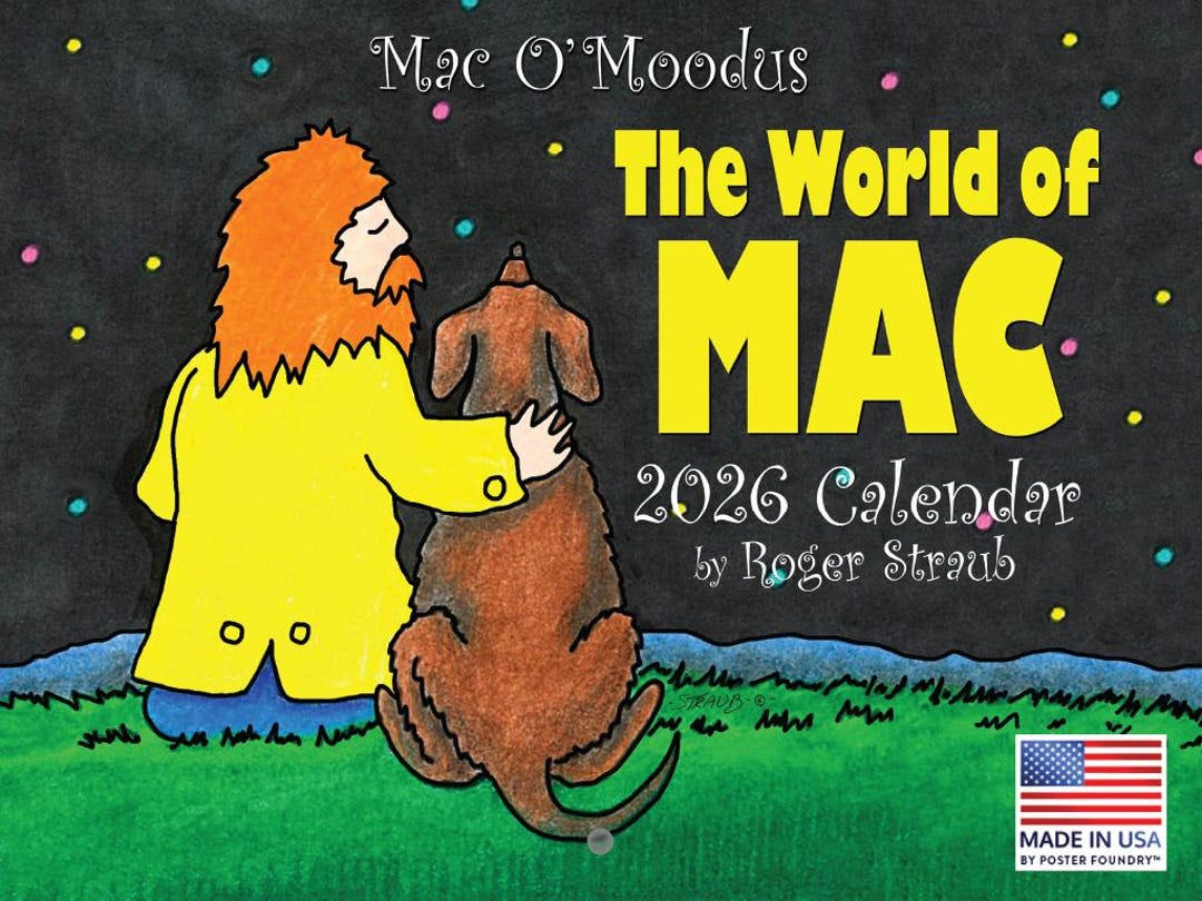 Roger Straub World of Mac O Moodus 2026 Wall Calendar - Etsy