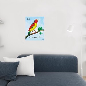 20 El Pajaro Bird Loteria Card Mexican Bingo Lottery Cool Wall Art ...