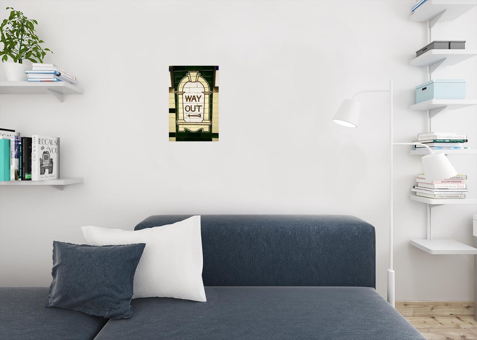 Way Out London Underground Exit Wall Tiles Cool Wall Art Print Poster ...