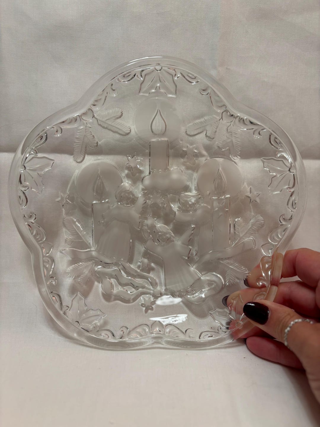 Mikasa Crystal Bon Bon Plate - Etsy