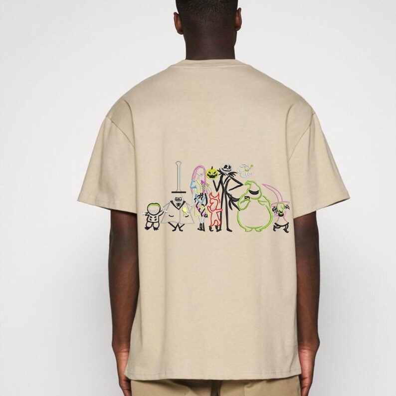 Spooky Group Outline Embroidery Design | Halloween Characters Machine ...