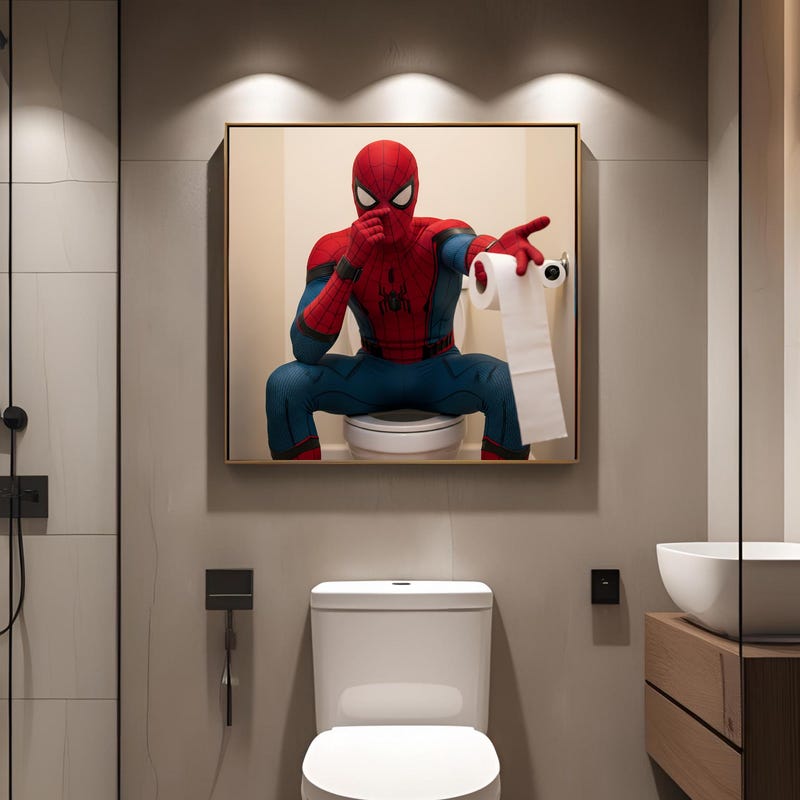 Superhero Bathroom - Etsy