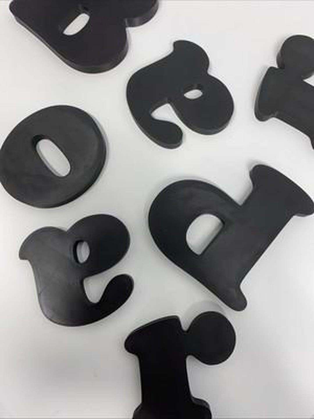 100mm High Matt Black Thick Acrylic Letters - Signage - Plastic Letters ...