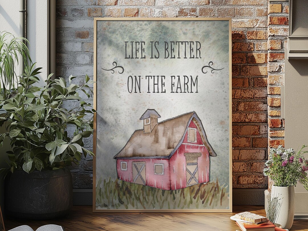 Farmhouse Quote Print: Rustic Cottagecore Wall Art (16x20 Unframed) - Etsy