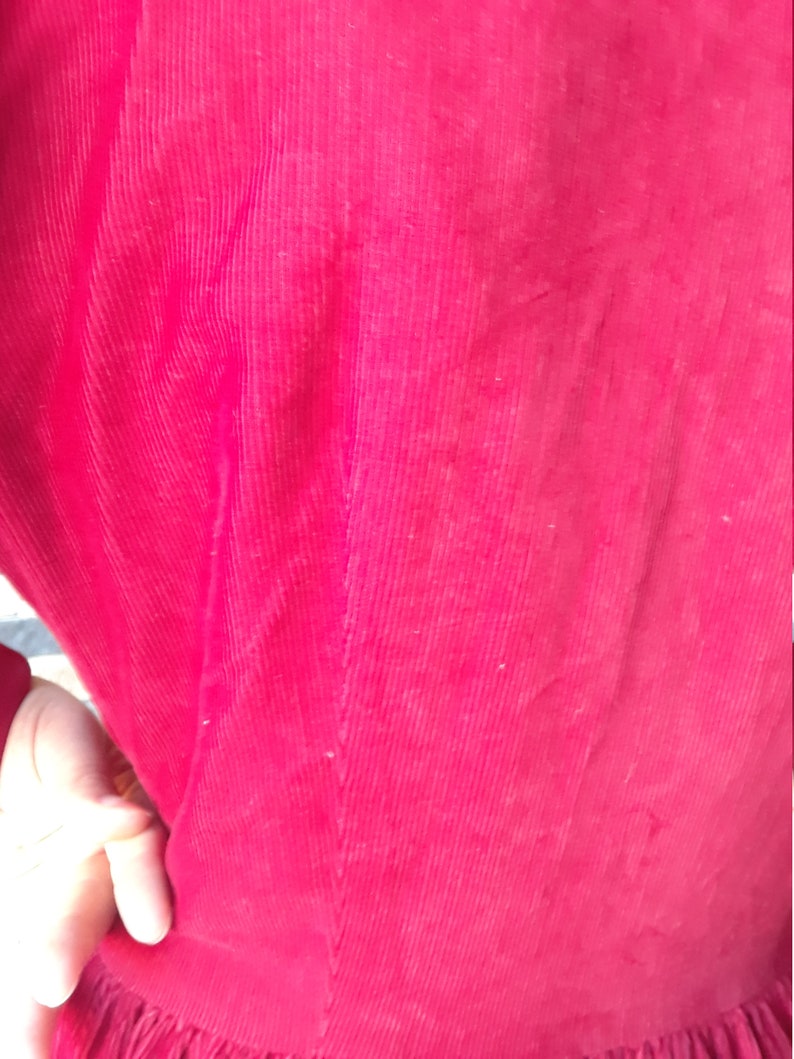 Victorian House Coat In Red Corduroy | Etsy