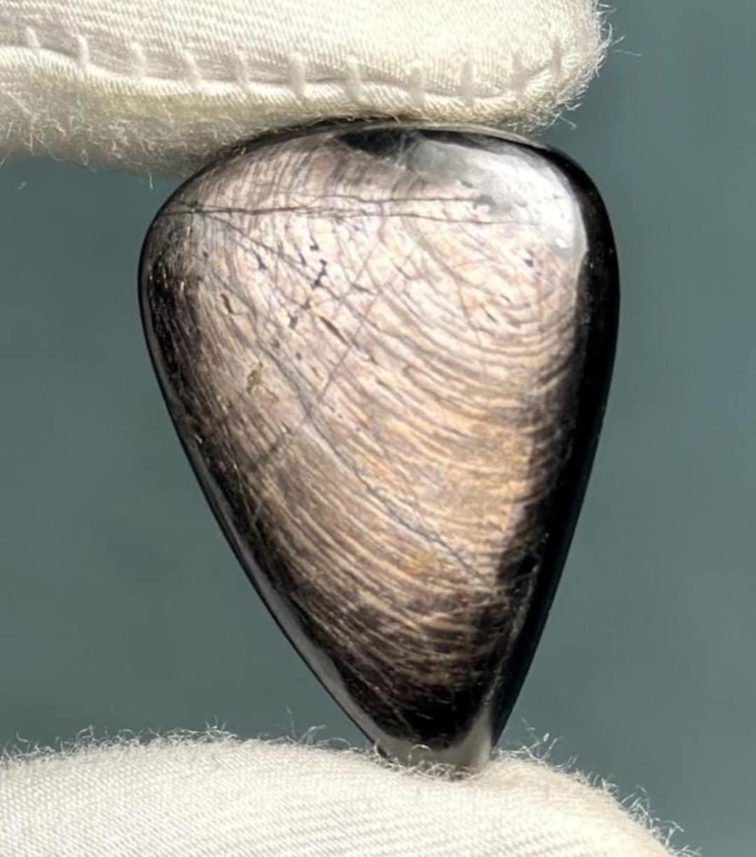 Pear Hypersthene Cabochon: Natural Loose Gemstone, 38 Ct - Etsy