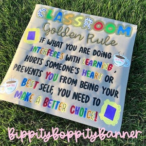 Classroom Golden Rule Banner—classroom Decoration - Etsy