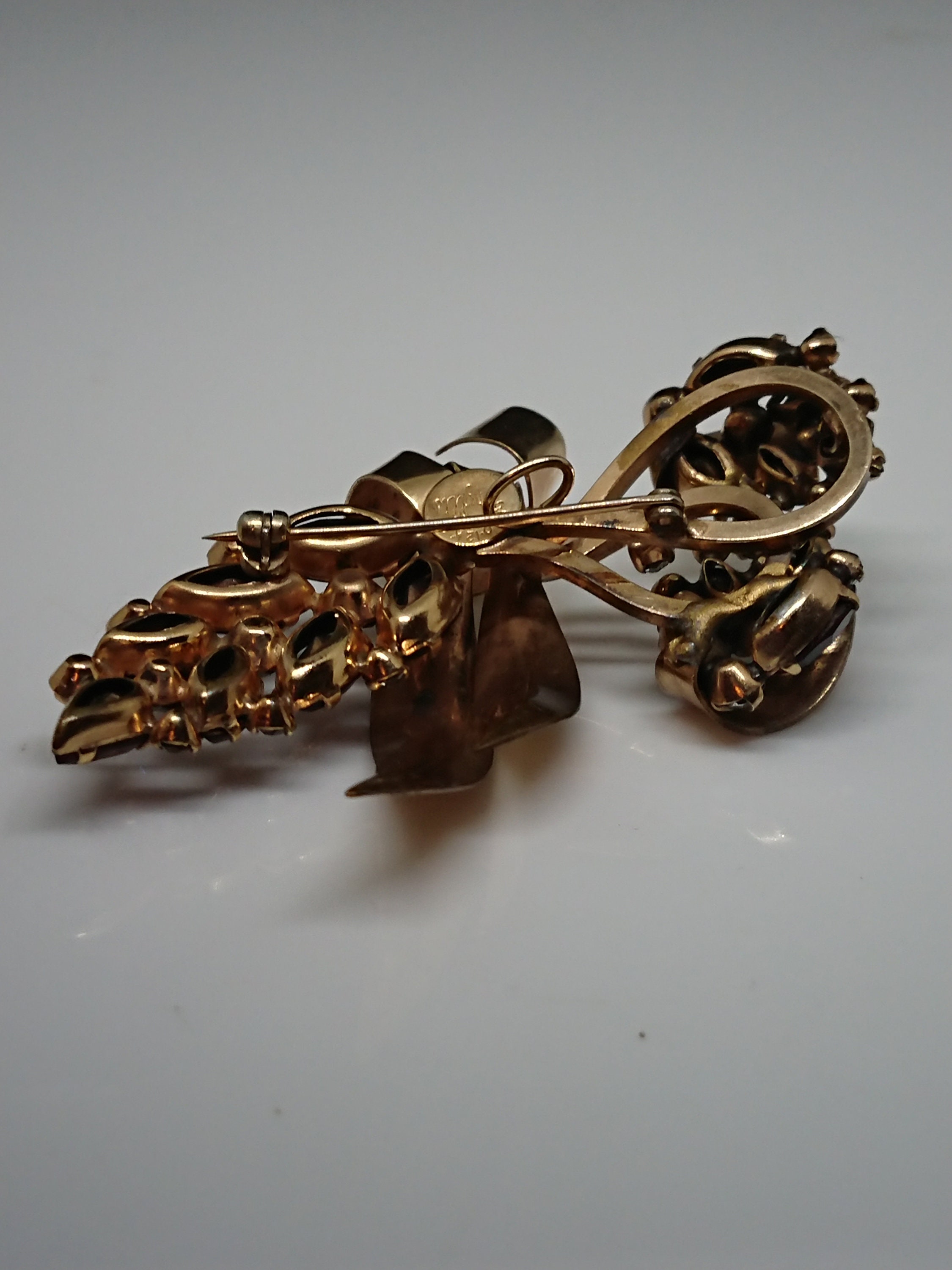 Broche/Colgante Phyllis Gold Filled y Strass - Etsy España