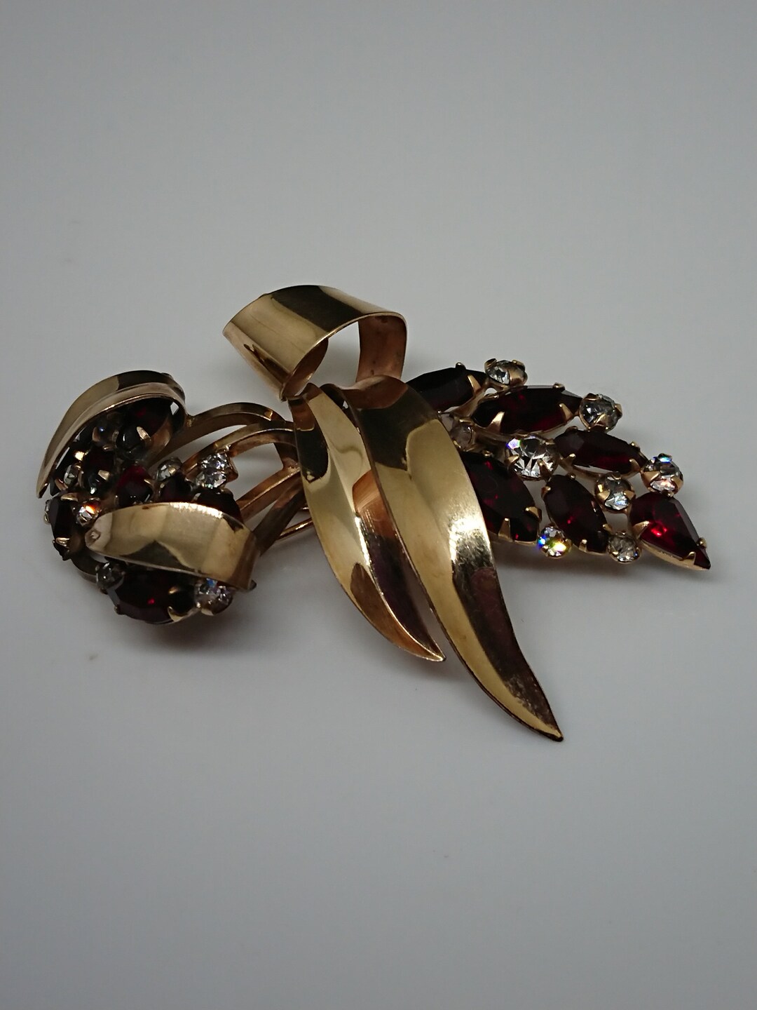 Broche/Colgante Phyllis Gold Filled y Strass - Etsy España