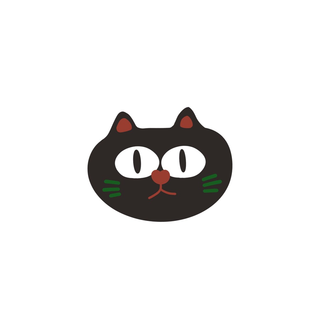 This is a Digital Download of 5 Cute Animal Faces. - Etsy
