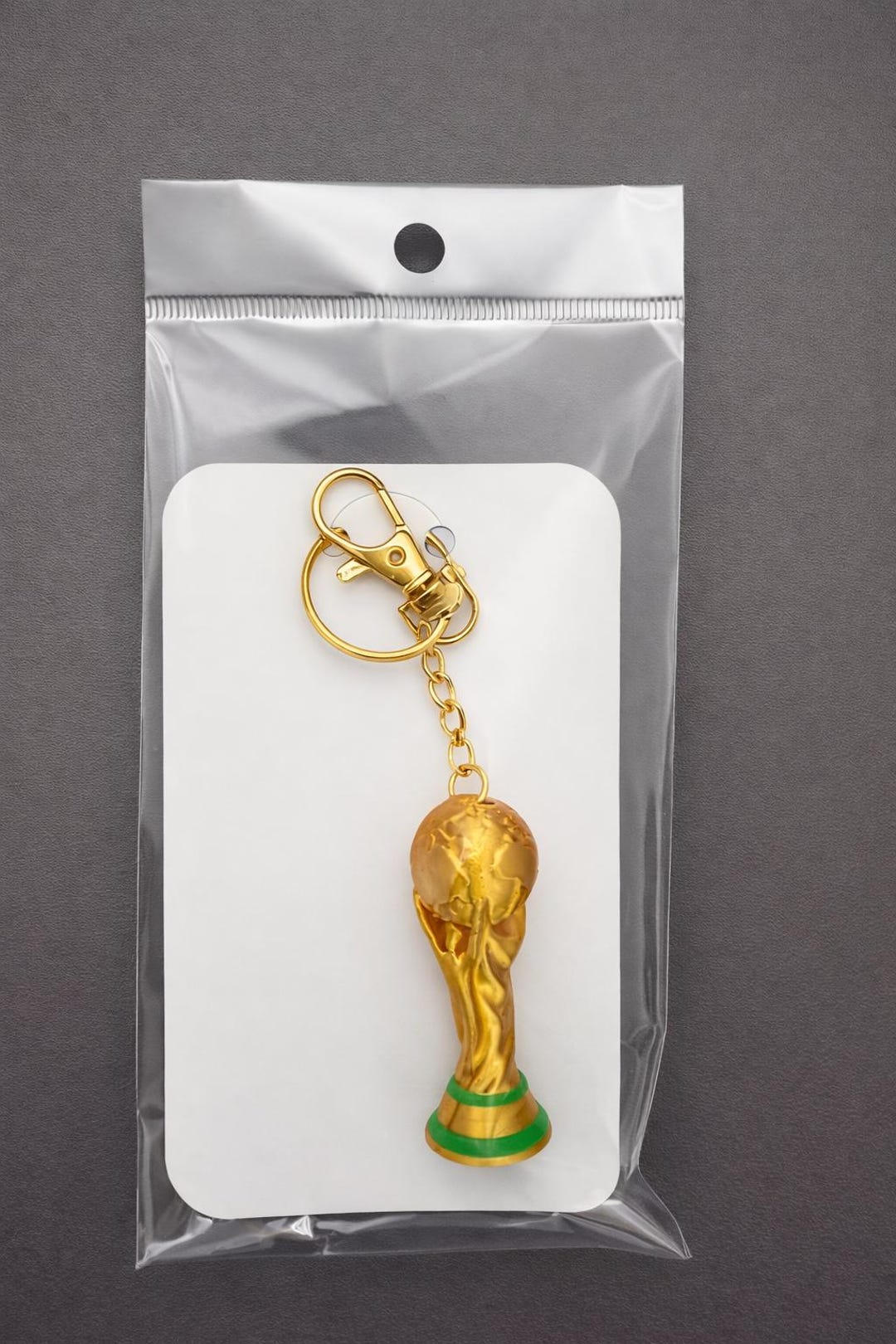 World Cup Trophy Keychain – Metallic Gold Football Fan Accessory - Etsy