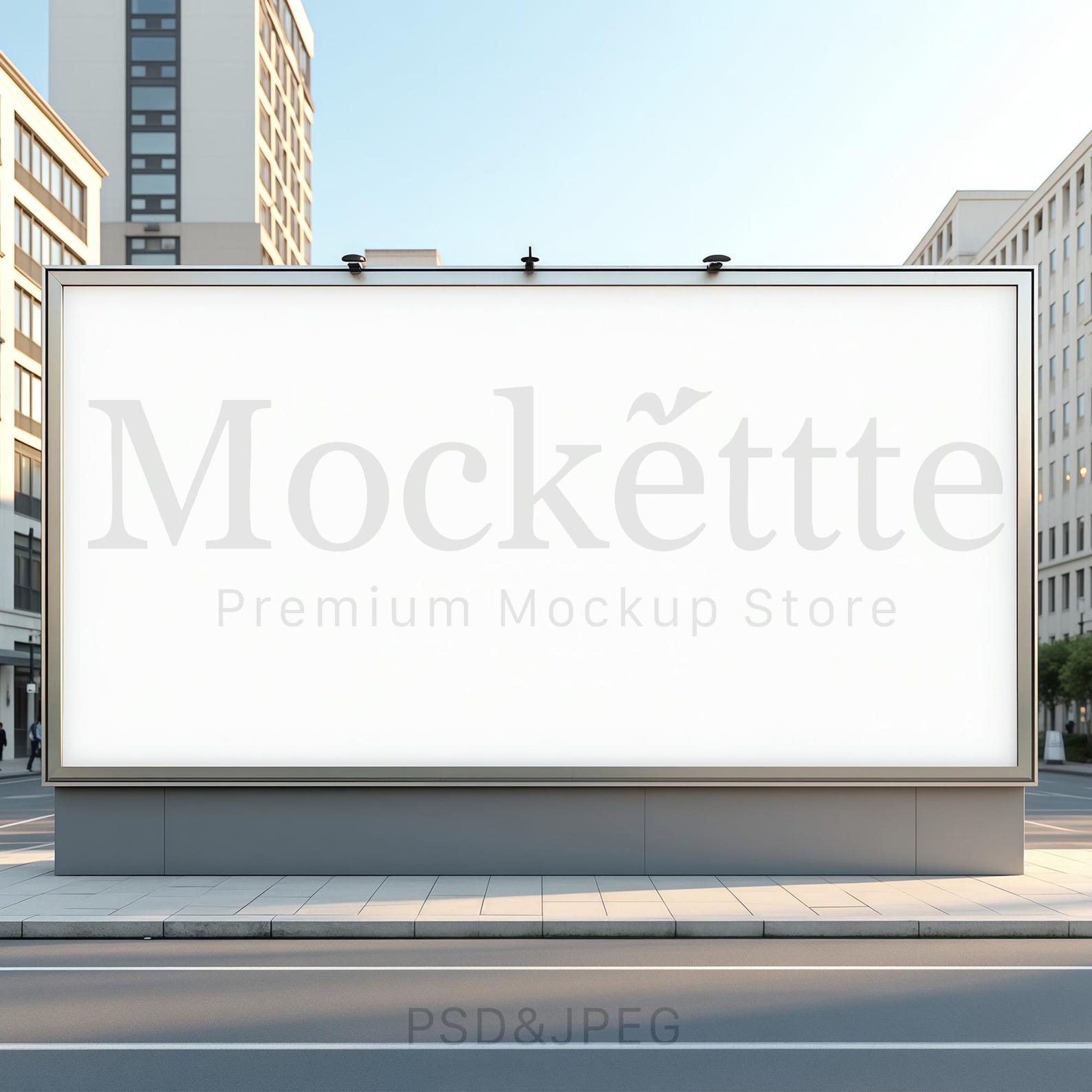 Billboard Mockup in Residential Complex | Editable PSD & JPEG ...
