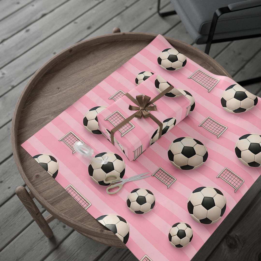 Soccer-themed Wrapping Paper for Kids' Parties, Sports Events ...