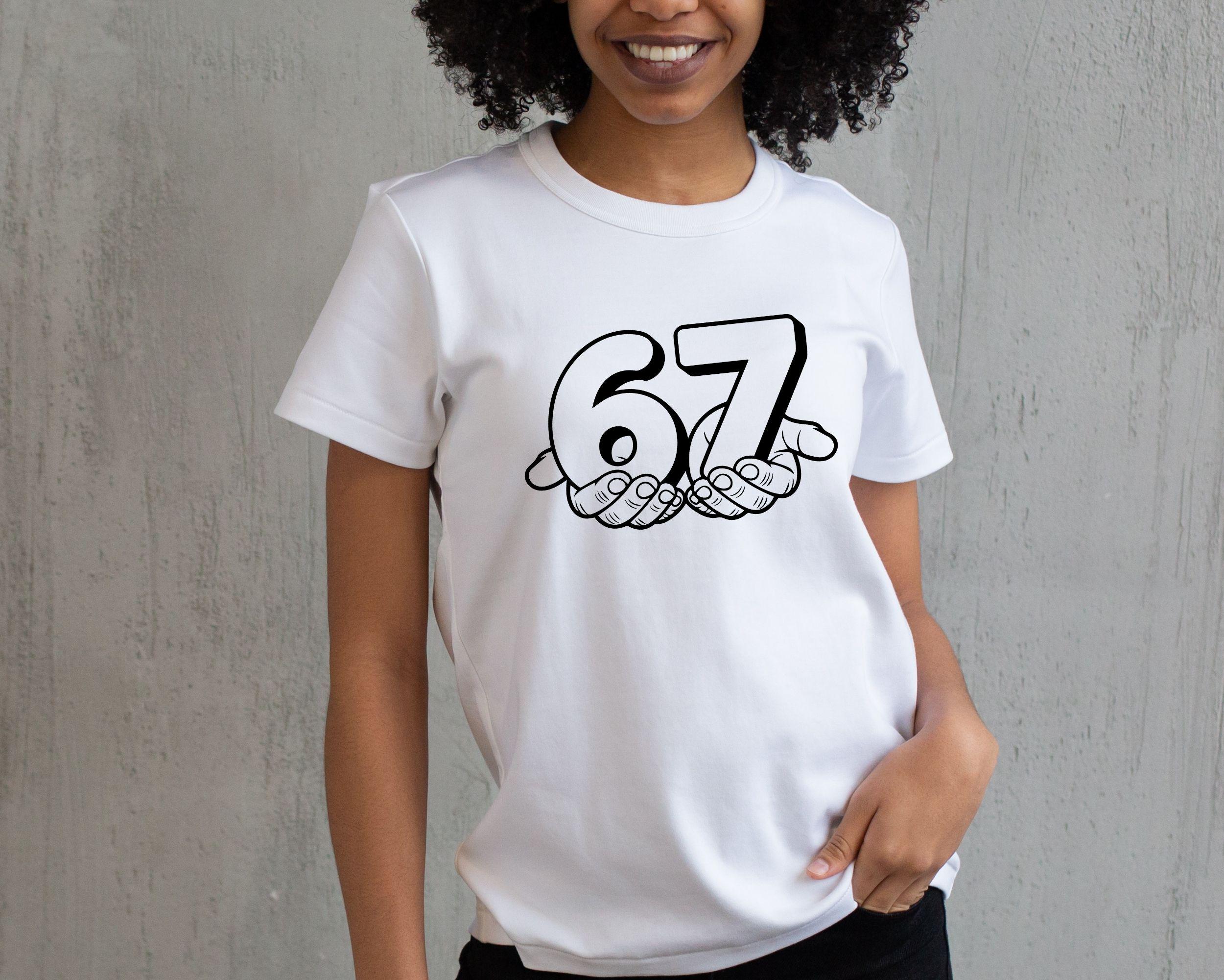 Six Seven 6 7 Meme Funny Hands SVG Png,funny Generation Z,67 Trend,67 ...