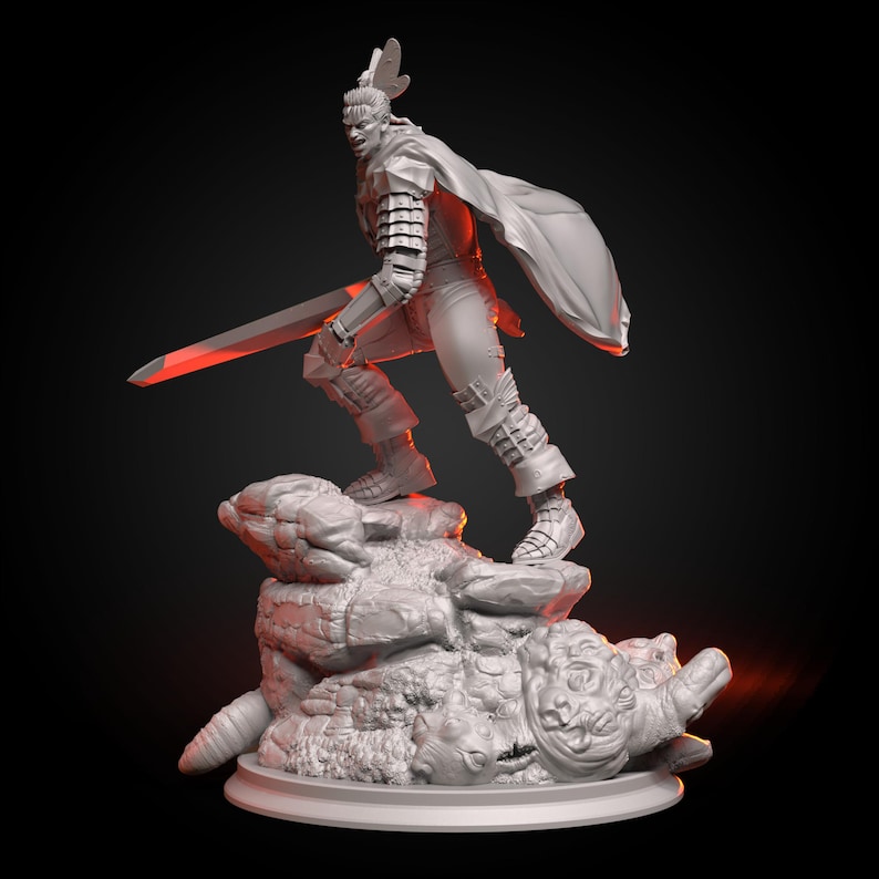 Guts Action Figure (STL File) – 3D Printable Berserk Character (with ...