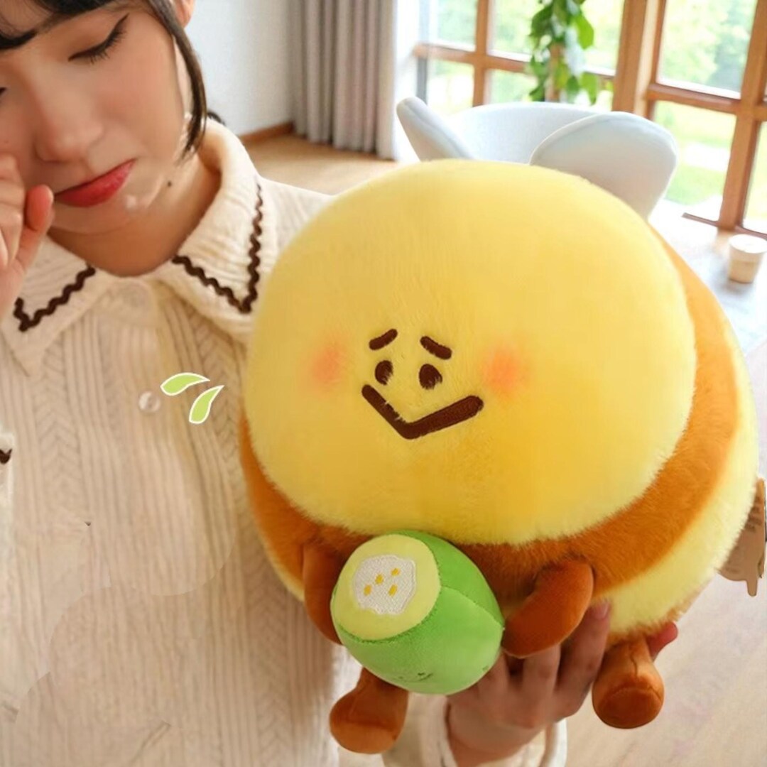Sha Bee Plush Toy Pillow, Super Soft Stuffed Honey Jar Bee Doll for Bed ...