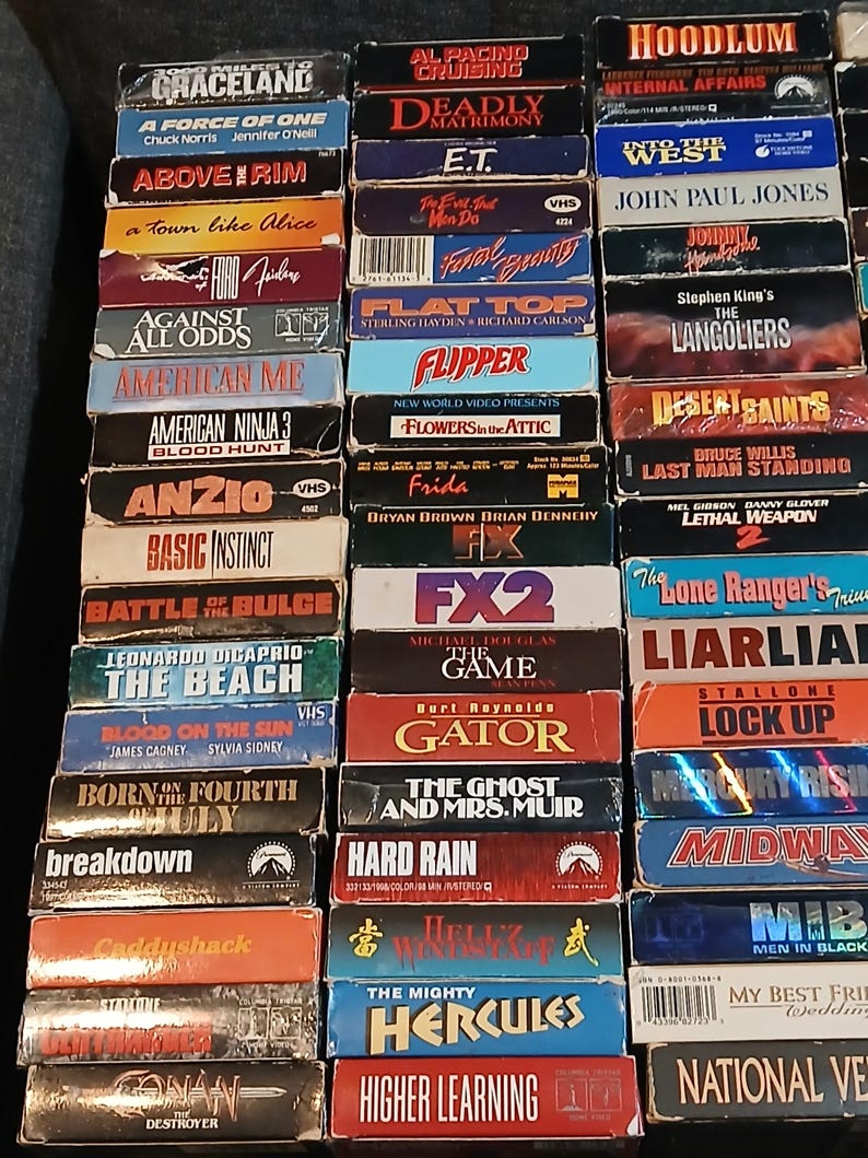 Vintage VHS VCR Video Tapes - 1980’s, 1990’s, & 2000s! - Etsy