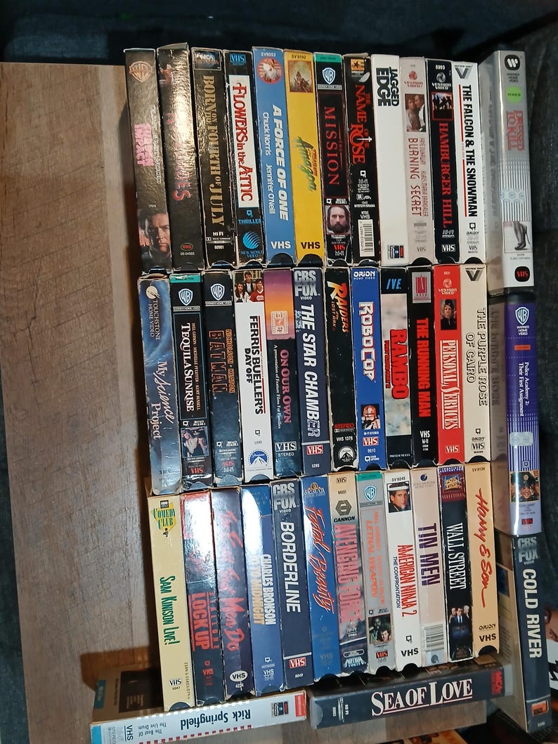 Vintage VHS VCR Video Tapes - 1980’s - Etsy