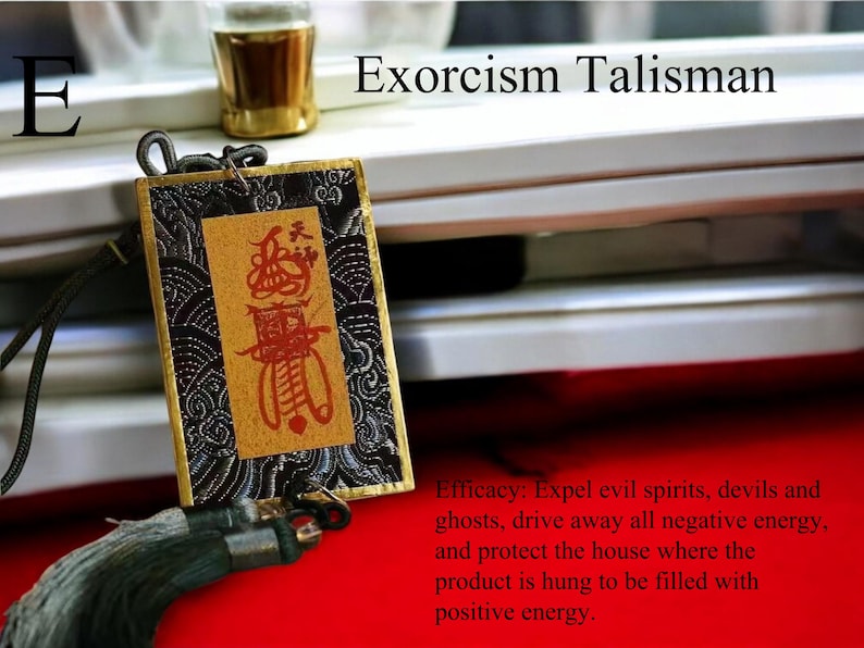 Hand-painted Taoist Talisman – Mystical Oriental Home Protection - Etsy