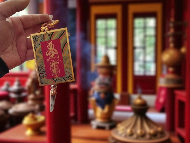 Hand-painted Taoist Talisman – Mystical Oriental Home Protection - Etsy