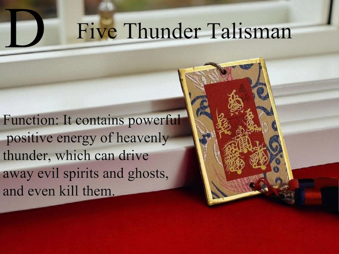 Hand-painted Taoist Talisman – Mystical Oriental Home Protection - Etsy