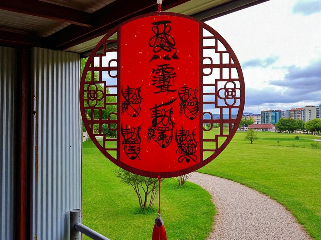 Hand-painted Taoist Talisman: Wealth, Protection, Good Fortune ...
