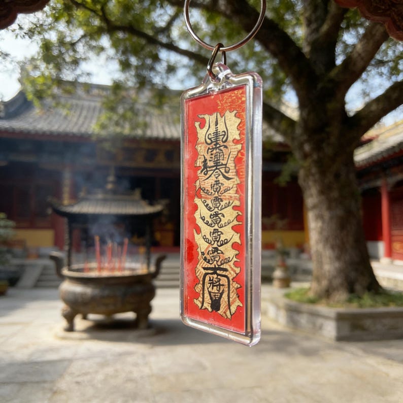 Taoist Priest Hand Drawn Talisman Amulet Mysterious Power Safe Travel ...